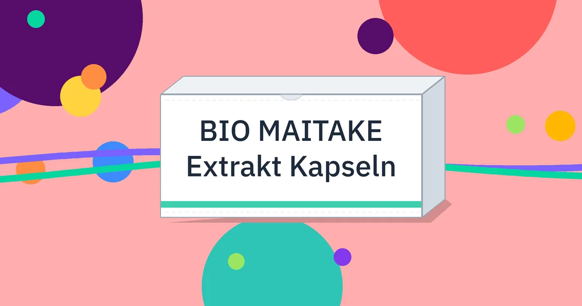 Symbolbild: Packung mit der Aufschrift BIO MAITAKE Extrakt Kapseln (PZN 17627022) – Verfügbarkeit und Bezug in Apotheken in Frankfurt am Main