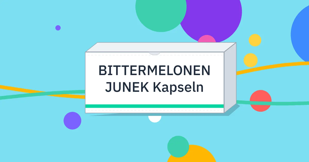 Symbolbild: Packung mit der Aufschrift BITTERMELONEN JUNEK Kapseln (PZN 00136633) – Verfügbarkeit und Bezug in Apotheken in Frankfurt am Main