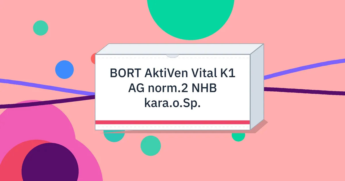 Symbolbild: Packung mit der Aufschrift BORT AktiVen Vital K1 AG norm.2 NHB kara.o.Sp. (PZN 13734821) – Verfügbarkeit und Bezug in Apotheken in Frankfurt am Main