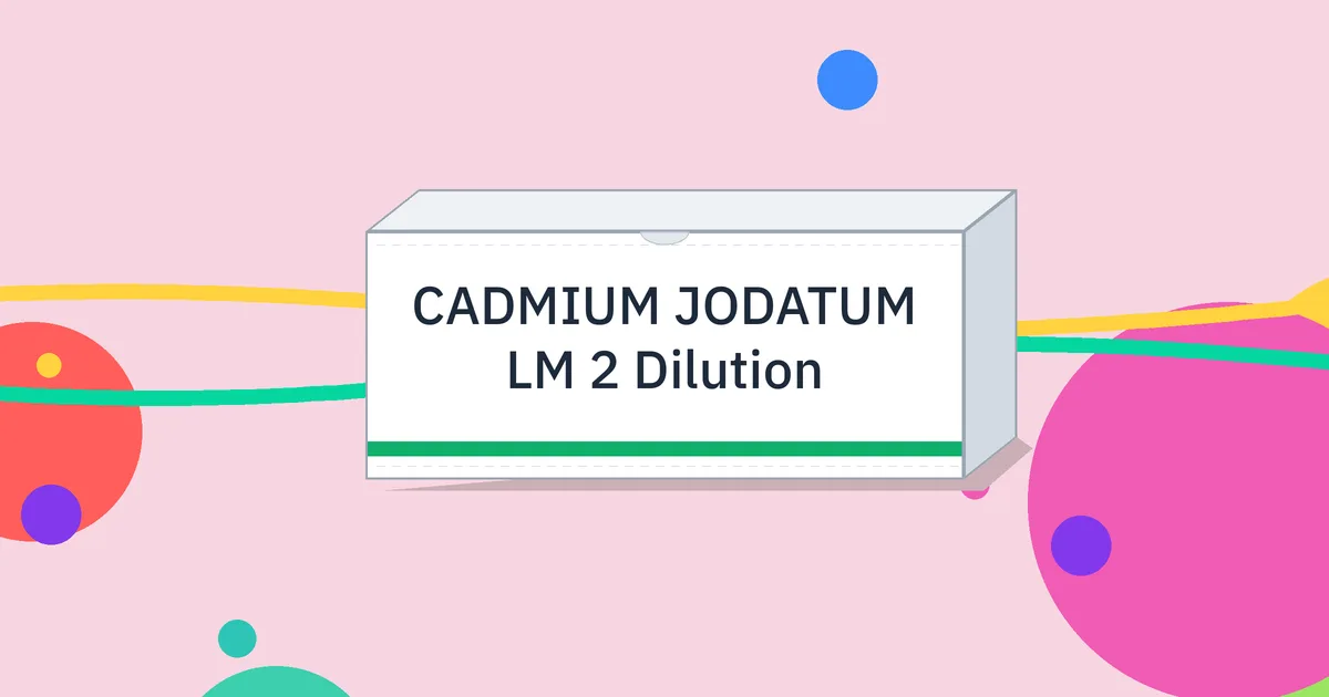 Symbolbild: Packung mit der Aufschrift CADMIUM JODATUM LM 2 Dilution (PZN 12798173) – Verfügbarkeit und Bezug in Apotheken in Frankfurt am Main