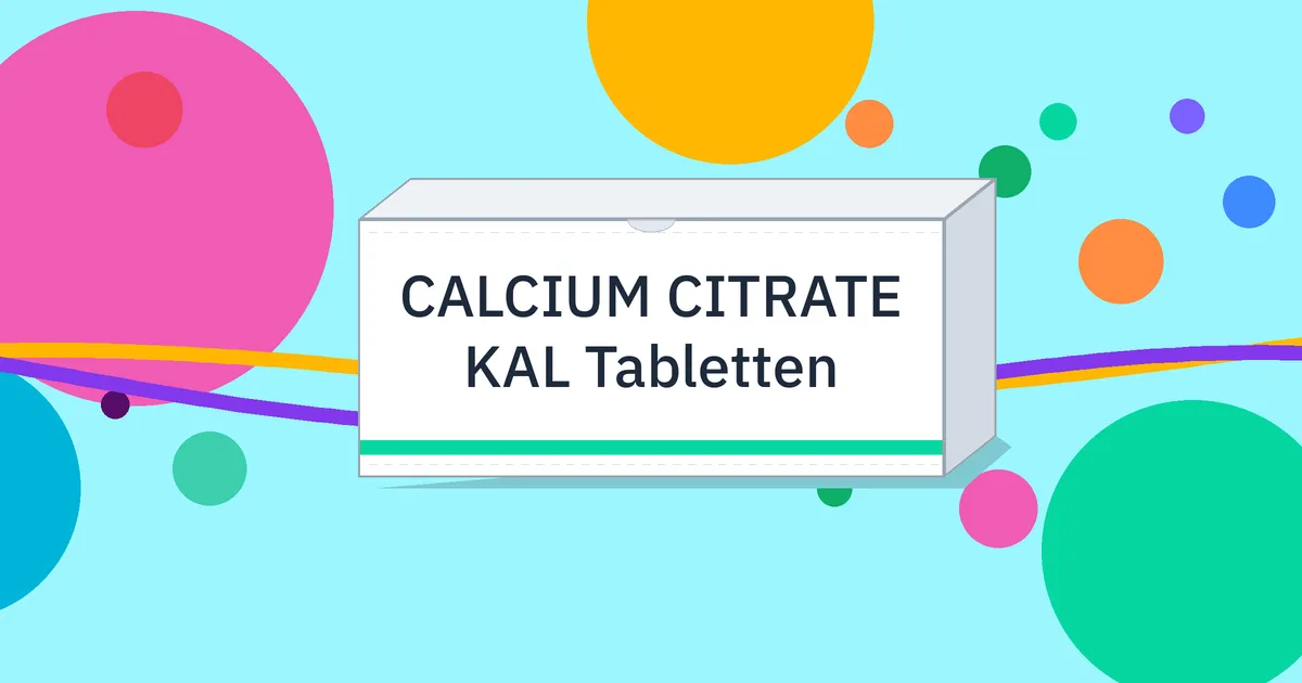 Symbolbild: Packung mit der Aufschrift CALCIUM CITRATE KAL Tabletten (PZN 16801883) – Verfügbarkeit und Bezug in Apotheken in Frankfurt am Main