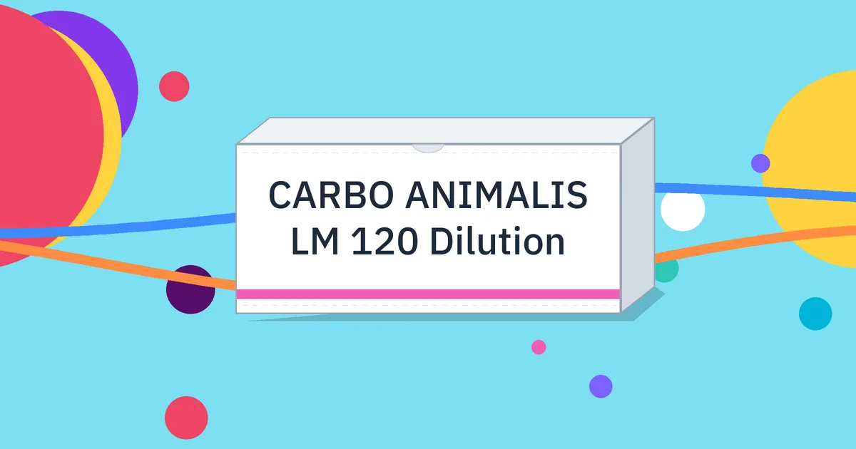 Symbolbild: Packung mit der Aufschrift CARBO ANIMALIS LM 120 Dilution (PZN 12809362) – Verfügbarkeit und Bezug in Apotheken in Frankfurt am Main