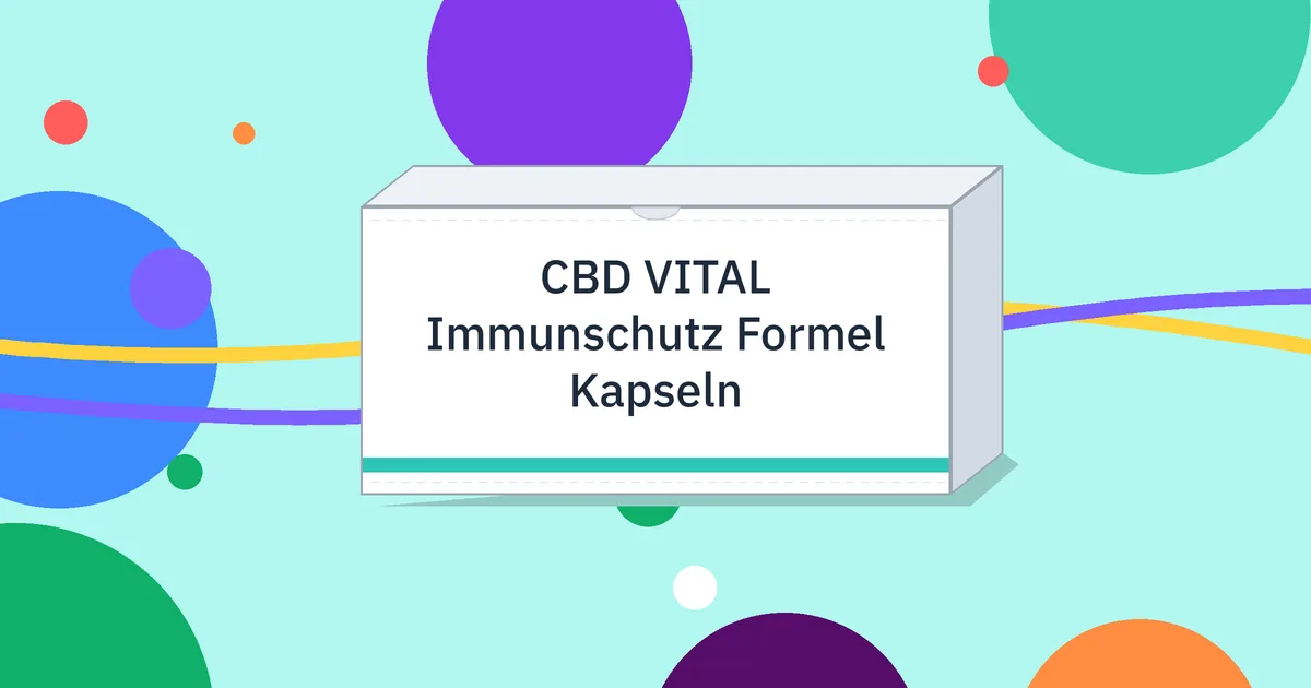 Symbolbild: Packung mit der Aufschrift CBD VITAL Immunschutz Formel Kapseln (PZN 18453311) – Verfügbarkeit und Bezug in Apotheken in Frankfurt am Main