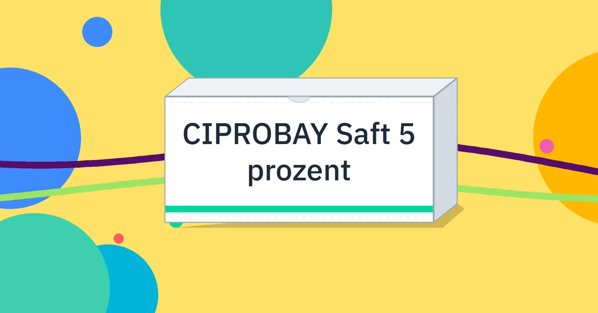 Symbolbild: Packung mit der Aufschrift CIPROBAY Saft 5 prozent (PZN 00497199) – Verfügbarkeit und Bezug in Apotheken in Frankfurt am Main