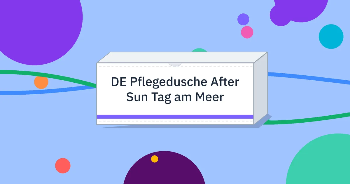 Symbolbild: Packung mit der Aufschrift DE Pflegedusche After Sun Tag am Meer (PZN 14038756) – Verfügbarkeit und Bezug in Apotheken in Frankfurt am Main