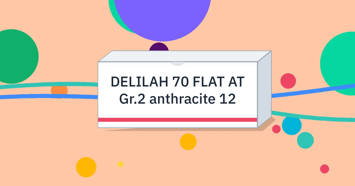 Symbolbild: Packung mit der Aufschrift DELILAH 70 FLAT AT Gr.2 anthracite 12 (PZN 13848134) – Verfügbarkeit und Bezug in Apotheken in Frankfurt am Main