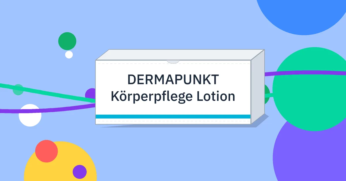 Symbolbild: Packung mit der Aufschrift DERMAPUNKT Körperpflege Lotion (PZN 18436376) – Verfügbarkeit und Bezug in Apotheken in Frankfurt am Main