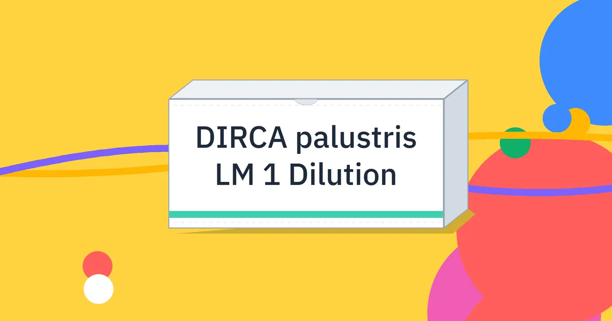 Symbolbild: Packung mit der Aufschrift DIRCA palustris LM 1 Dilution (PZN 13465485) – Verfügbarkeit und Bezug in Apotheken in Frankfurt am Main