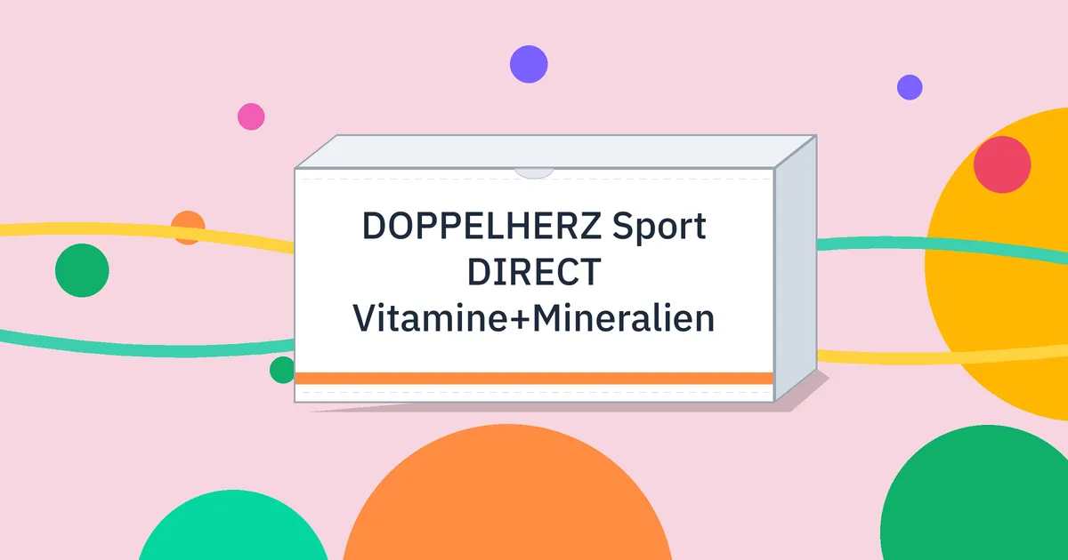 Symbolbild: Packung mit der Aufschrift DOPPELHERZ Sport DIRECT Vitamine+Mineralien (PZN 01152114) – Verfügbarkeit und Bezug in Apotheken in Frankfurt am Main