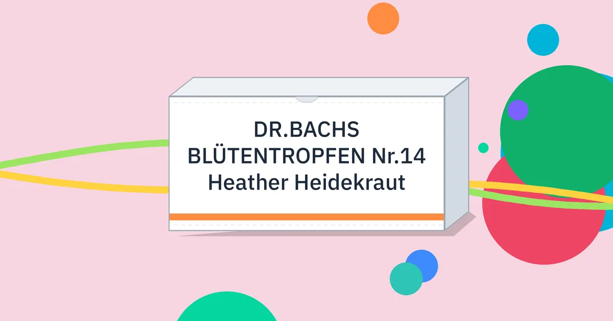 Symbolbild: Packung mit der Aufschrift DR.BACHS BLÜTENTROPFEN Nr.14 Heather Heidekraut (PZN 17193457) – Verfügbarkeit und Bezug in Apotheken in Frankfurt am Main