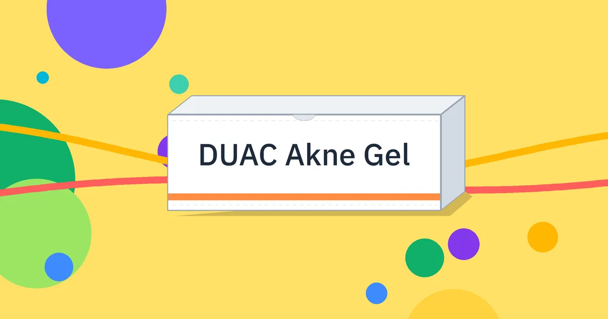 Symbolbild: Packung mit der Aufschrift DUAC Akne Gel (PZN 09693890) – Verfügbarkeit und Bezug in Apotheken in Frankfurt am Main