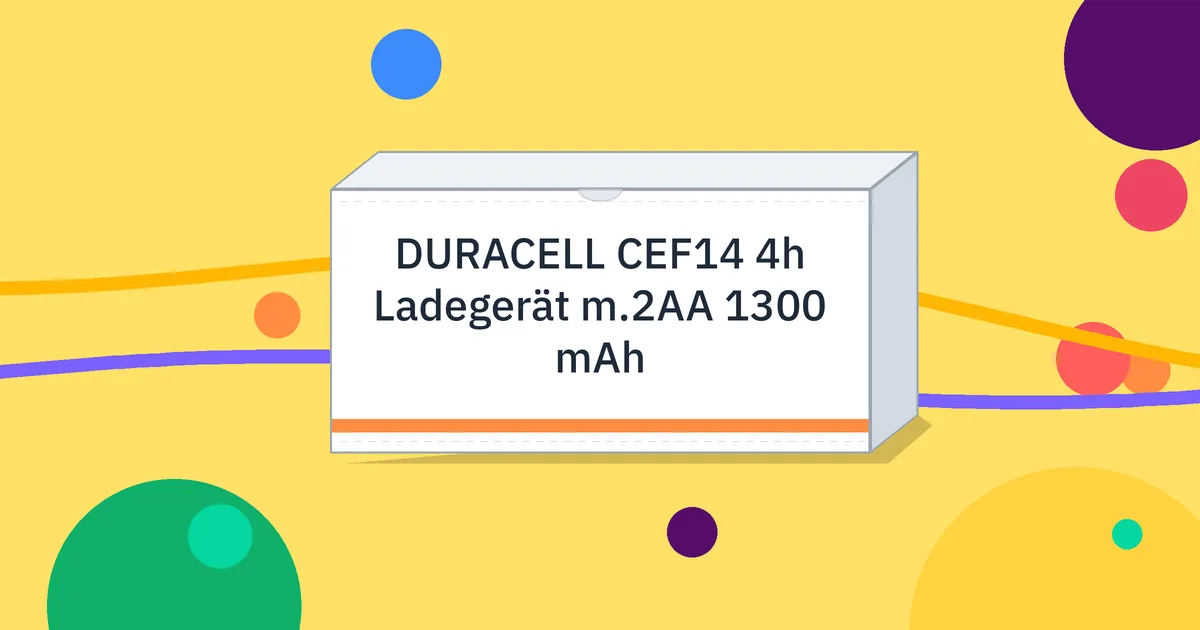 Symbolbild: Packung mit der Aufschrift DURACELL CEF14 4h Ladegerät m.2AA 1300 mAh (PZN 10223675) – Verfügbarkeit und Bezug in Apotheken in Frankfurt am Main