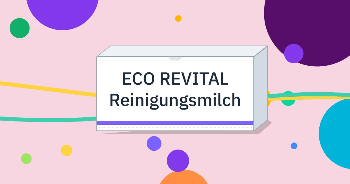 Symbolbild: Packung mit der Aufschrift ECO REVITAL Reinigungsmilch (PZN 18062510) – Verfügbarkeit und Bezug in Apotheken in Frankfurt am Main