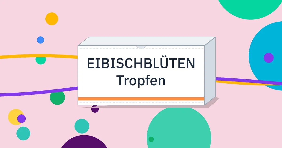 Symbolbild: Packung mit der Aufschrift EIBISCHBLÜTEN Tropfen (PZN 11365526) – Verfügbarkeit und Bezug in Apotheken in Frankfurt am Main