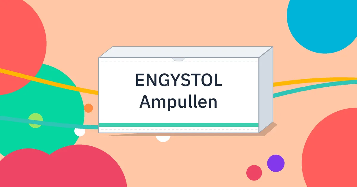 Symbolbild: Packung mit der Aufschrift ENGYSTOL Ampullen (PZN 02036516) – Verfügbarkeit und Bezug in Apotheken in Frankfurt am Main