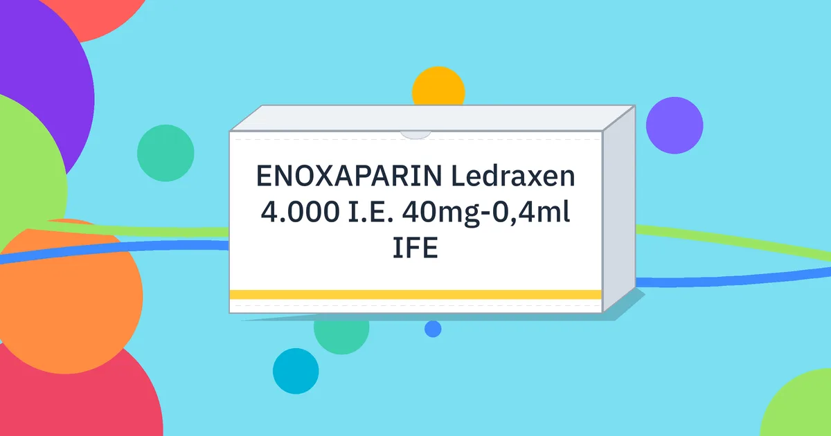 Symbolbild: Packung mit der Aufschrift ENOXAPARIN Ledraxen 4.000 I.E. 40mg-0,4ml IFE (PZN 16203113) – Verfügbarkeit und Bezug in Apotheken in Frankfurt am Main