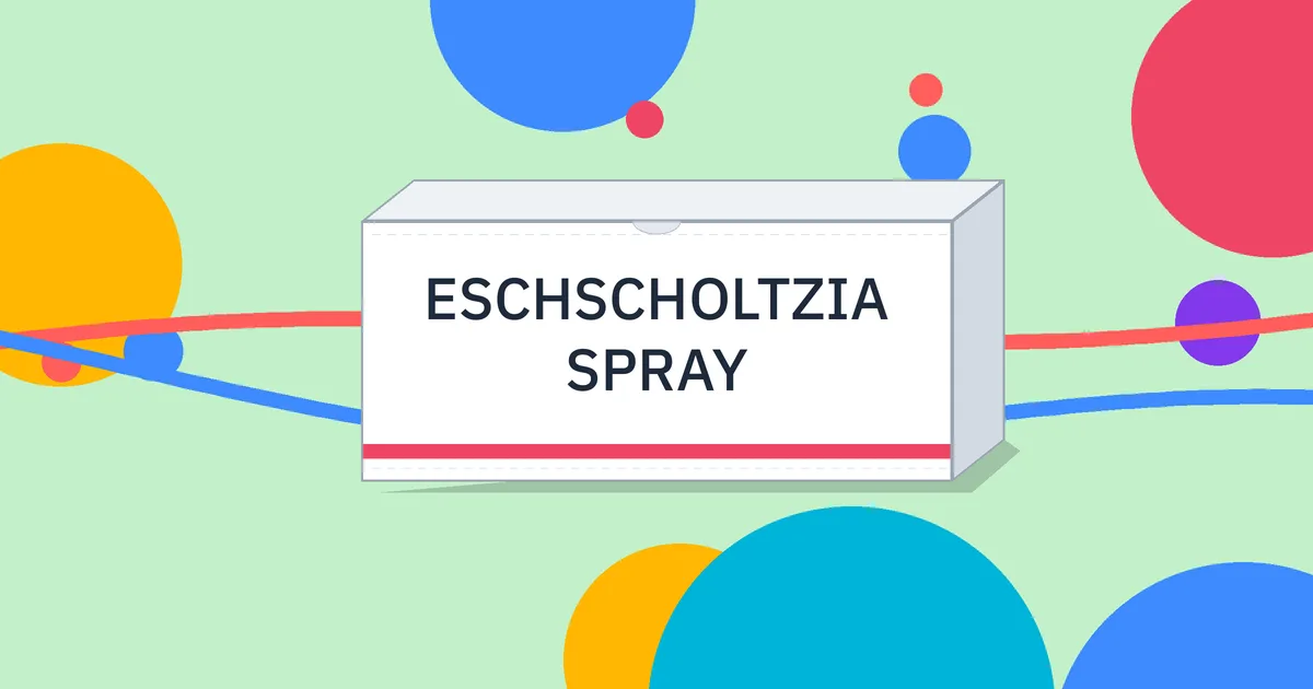 Symbolbild: Packung mit der Aufschrift ESCHSCHOLTZIA SPRAY (PZN 14311169) – Verfügbarkeit und Bezug in Apotheken in Frankfurt am Main