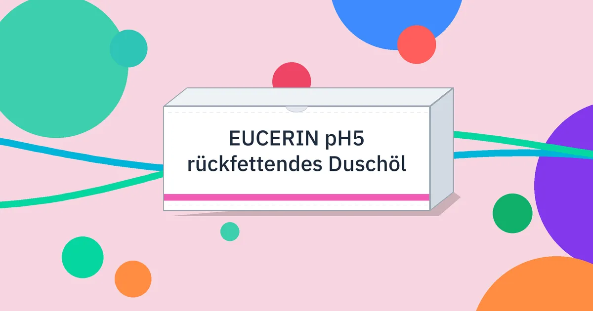 Symbolbild: Packung mit der Aufschrift EUCERIN pH5 rückfettendes Duschöl (PZN 20332483) – Verfügbarkeit und Bezug in Apotheken in Frankfurt am Main