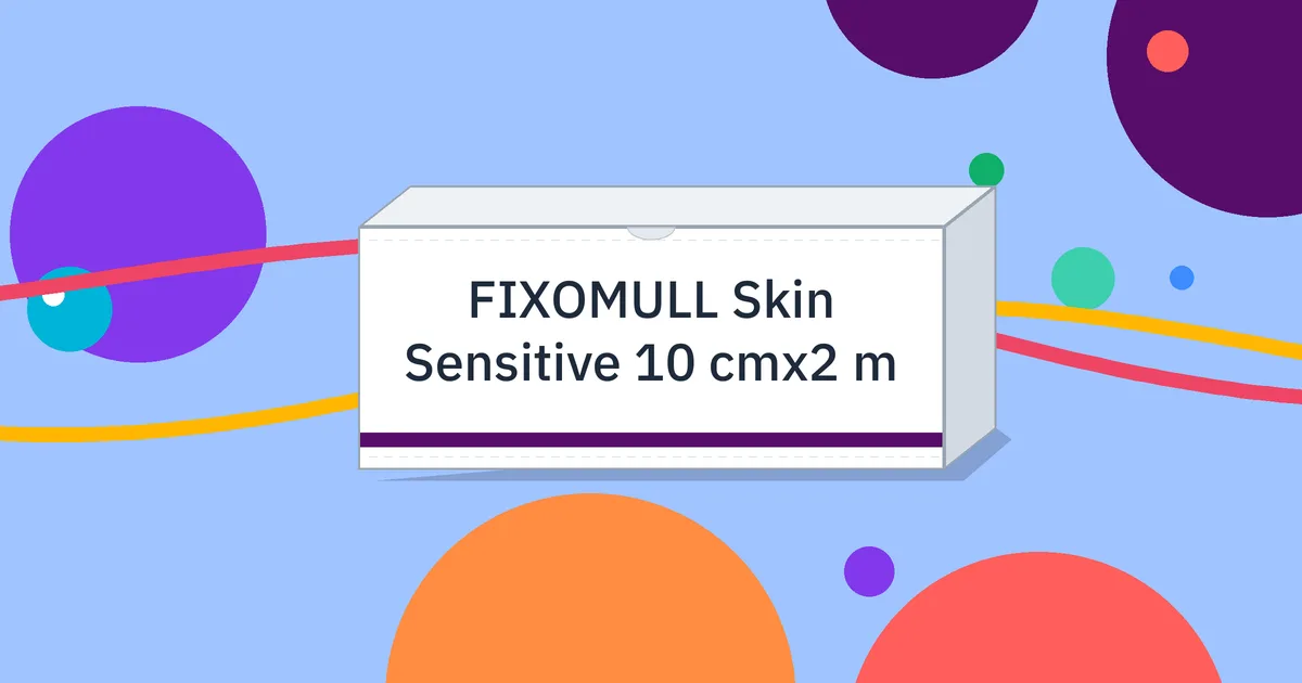 Symbolbild: Packung mit der Aufschrift FIXOMULL Skin Sensitive 10 cmx2 m (PZN 19196170) – Verfügbarkeit und Bezug in Apotheken in Frankfurt am Main