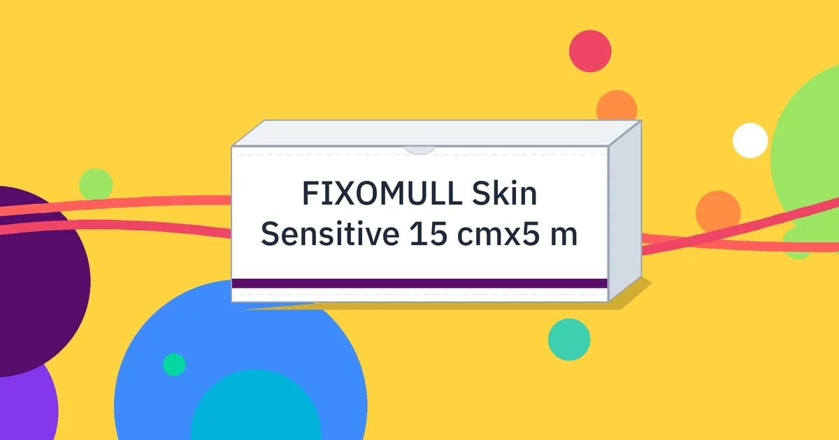 Symbolbild: Packung mit der Aufschrift FIXOMULL Skin Sensitive 15 cmx5 m (PZN 19786061) – Verfügbarkeit und Bezug in Apotheken in Frankfurt am Main