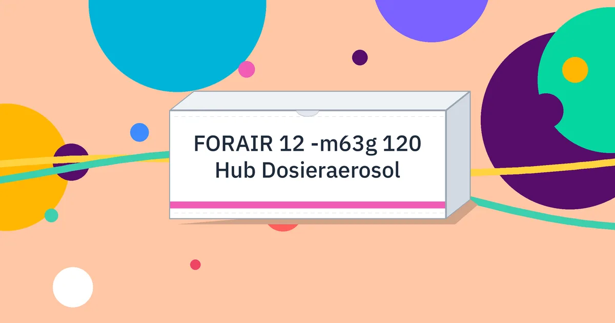 Symbolbild: Packung mit der Aufschrift FORAIR 12 -m63g 120 Hub Dosieraerosol (PZN 10142793) – Verfügbarkeit und Bezug in Apotheken in Frankfurt am Main