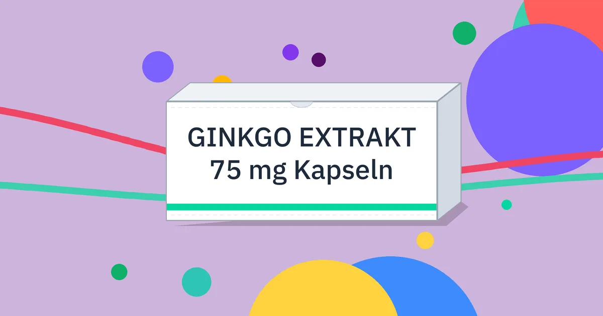 Symbolbild: Packung mit der Aufschrift GINKGO EXTRAKT 75 mg Kapseln (PZN 18400906) – Verfügbarkeit und Bezug in Apotheken in Frankfurt am Main