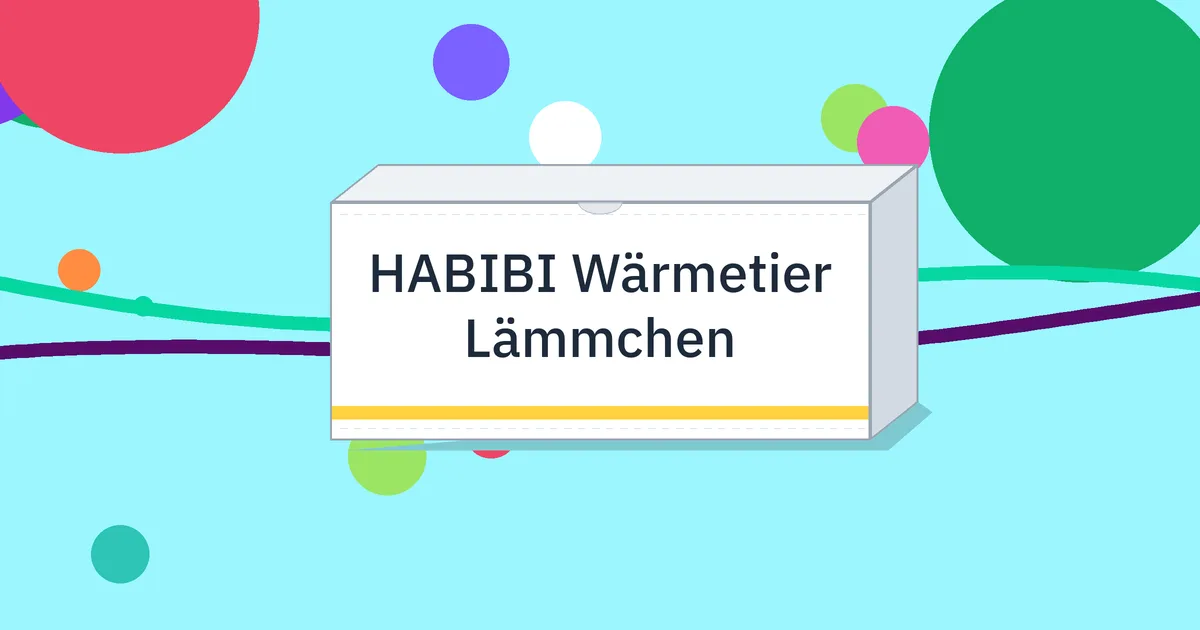 Symbolbild: Packung mit der Aufschrift HABIBI Wärmetier Lämmchen (PZN 15747472) – Verfügbarkeit und Bezug in Apotheken in Frankfurt am Main