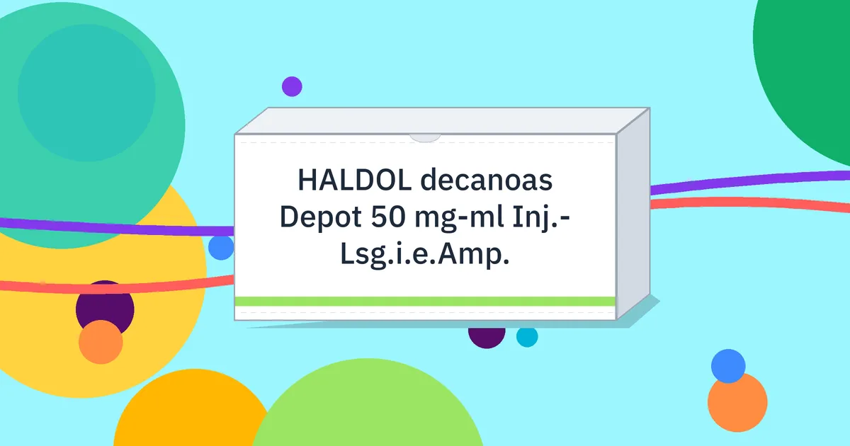 Symbolbild: Packung mit der Aufschrift HALDOL decanoas Depot 50 mg-ml Inj.-Lsg.i.e.Amp. (PZN 15194300) – Verfügbarkeit und Bezug in Apotheken in Frankfurt am Main
