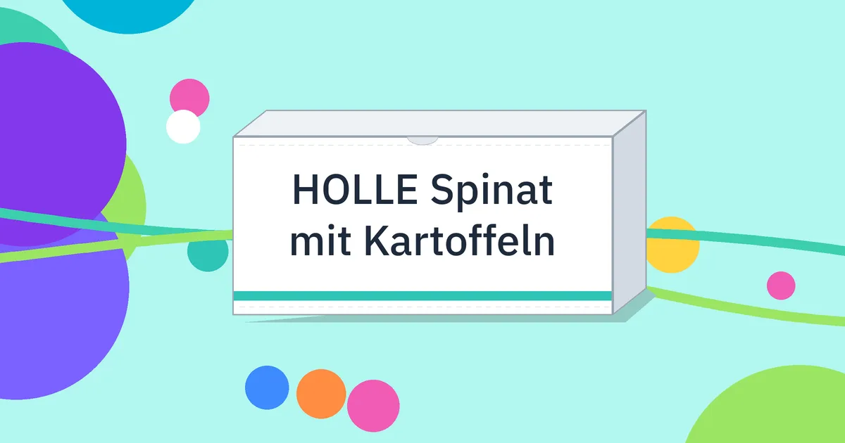 Symbolbild: Packung mit der Aufschrift HOLLE Spinat mit Kartoffeln (PZN 09441148) – Verfügbarkeit und Bezug in Apotheken in Frankfurt am Main