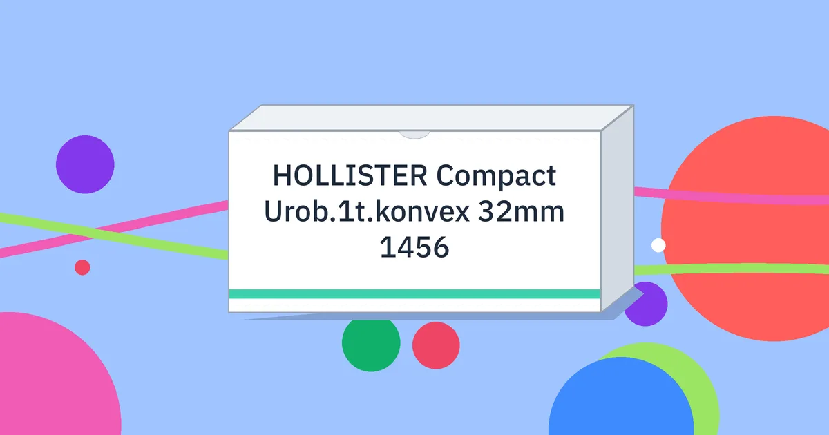 Symbolbild: Packung mit der Aufschrift HOLLISTER Compact Urob.1t.konvex 32mm 1456 (PZN 07238288) – Verfügbarkeit und Bezug in Apotheken in Frankfurt am Main