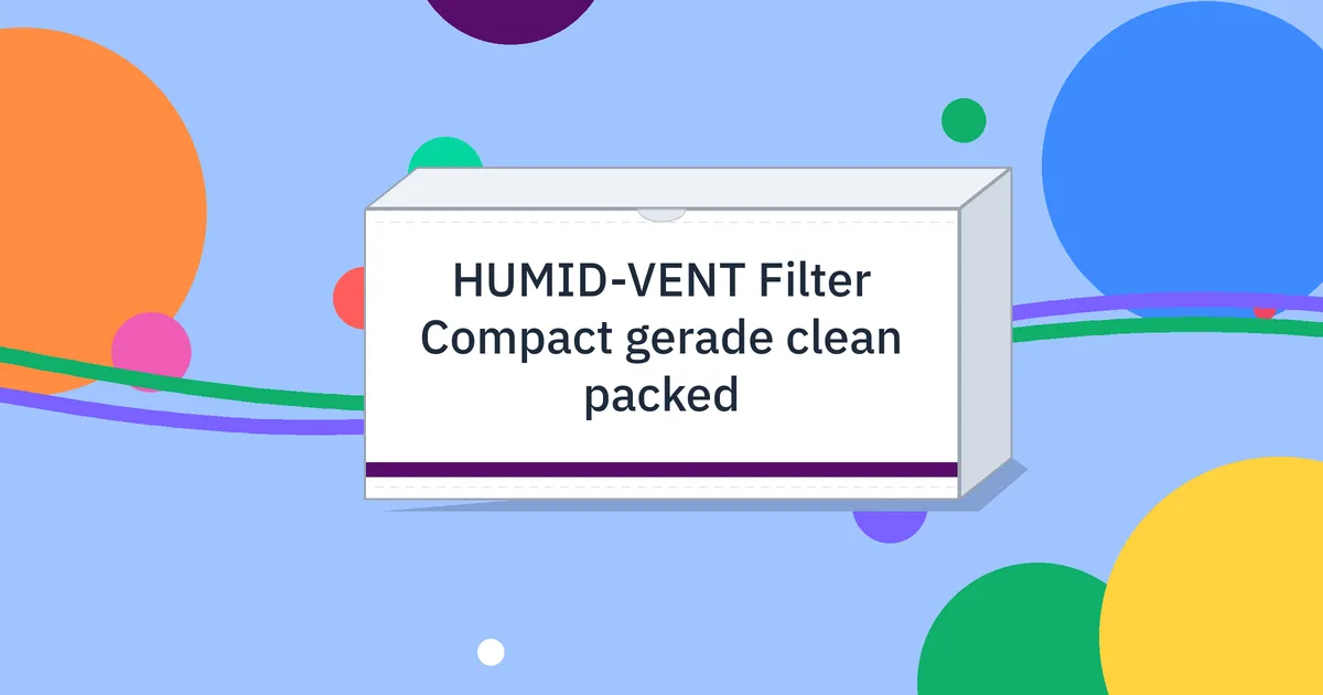 Symbolbild: Packung mit der Aufschrift HUMID-VENT Filter Compact gerade clean packed (PZN 01264675) – Verfügbarkeit und Bezug in Apotheken in Frankfurt am Main