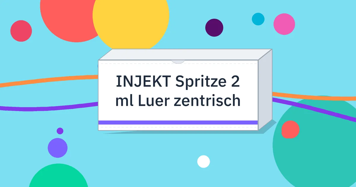 Symbolbild: Packung mit der Aufschrift INJEKT Spritze 2 ml Luer zentrisch (PZN 18472308) – Verfügbarkeit und Bezug in Apotheken in Frankfurt am Main