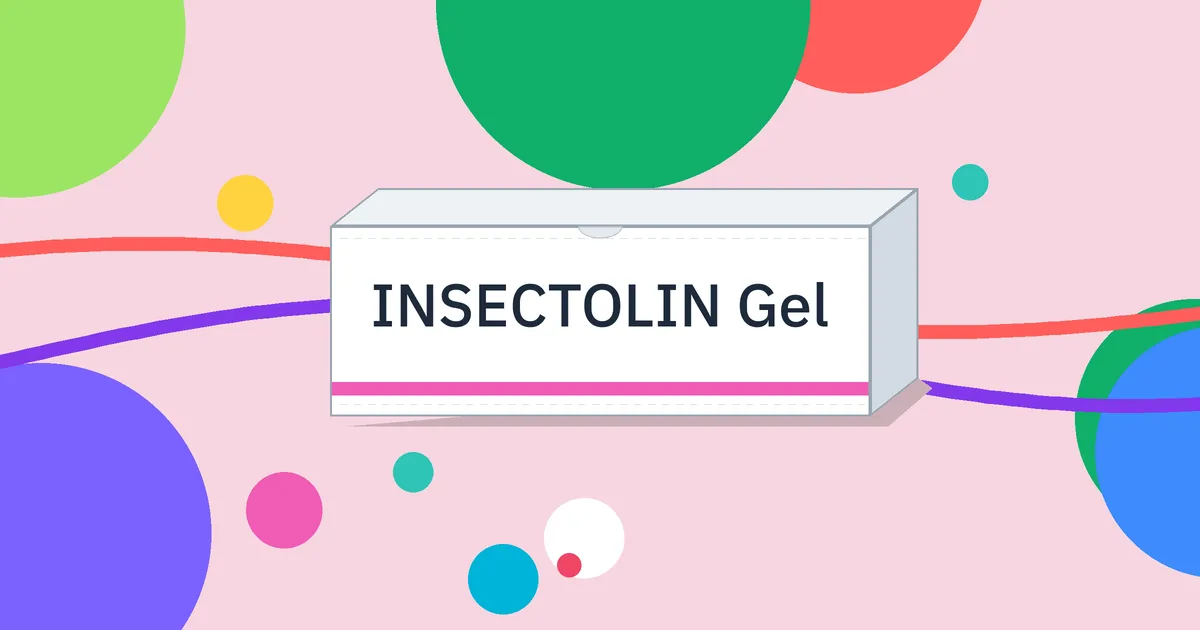 Symbolbild: Packung mit der Aufschrift INSECTOLIN Gel (PZN 17587311) – Verfügbarkeit und Bezug in Apotheken in Frankfurt am Main