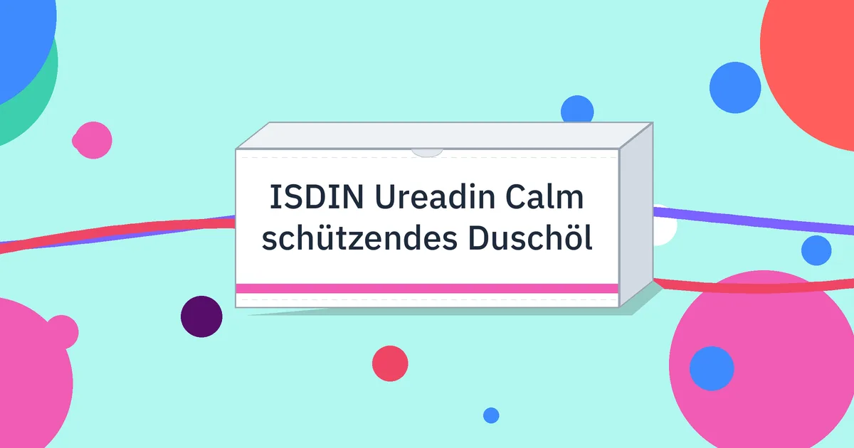 Symbolbild: Packung mit der Aufschrift ISDIN Ureadin Calm schützendes Duschöl (PZN 18017202) – Verfügbarkeit und Bezug in Apotheken in Frankfurt am Main