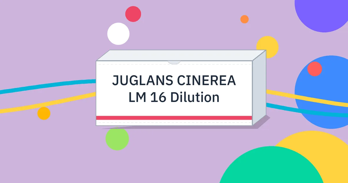 Symbolbild: Packung mit der Aufschrift JUGLANS CINEREA LM 16 Dilution (PZN 13563756) – Verfügbarkeit und Bezug in Apotheken in Frankfurt am Main