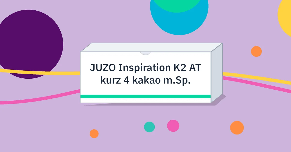 Symbolbild: Packung mit der Aufschrift JUZO Inspiration K2 AT kurz 4 kakao m.Sp. (PZN 14931328) – Verfügbarkeit und Bezug in Apotheken in Frankfurt am Main