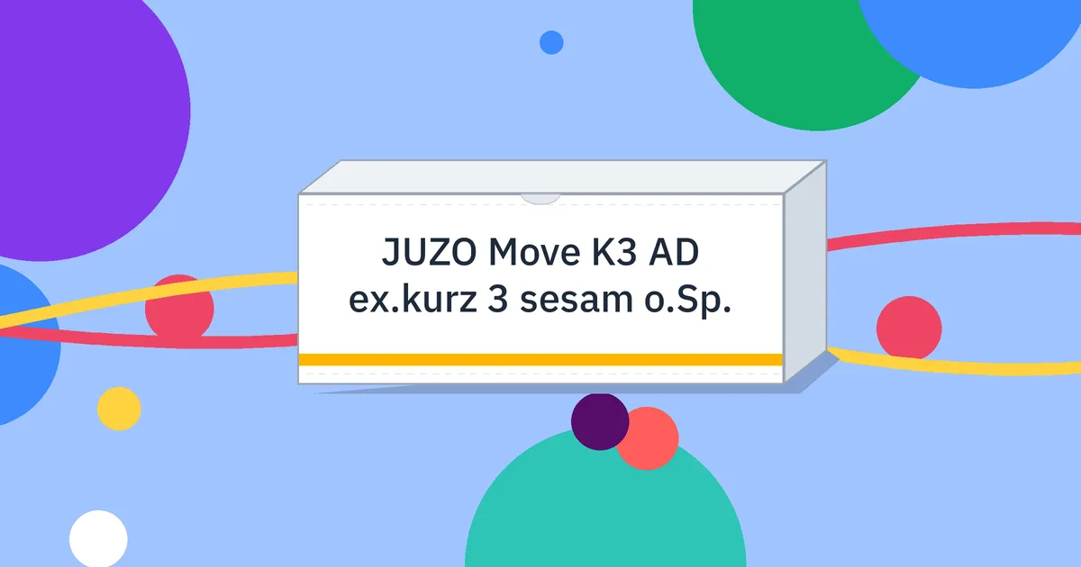 Symbolbild: Packung mit der Aufschrift JUZO Move K3 AD ex.kurz 3 sesam o.Sp. (PZN 18569976) – Verfügbarkeit und Bezug in Apotheken in Frankfurt am Main