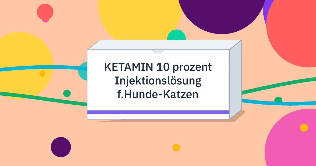 Symbolbild: Packung mit der Aufschrift KETAMIN 10 prozent Injektionslösung f.Hunde-Katzen (PZN 16536903) – Verfügbarkeit und Bezug in Apotheken in Frankfurt am Main