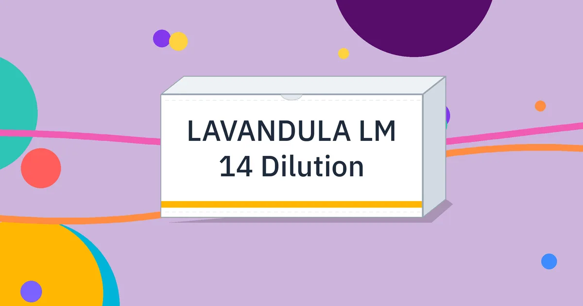 Symbolbild: Packung mit der Aufschrift LAVANDULA LM 14 Dilution (PZN 12929787) – Verfügbarkeit und Bezug in Apotheken in Frankfurt am Main