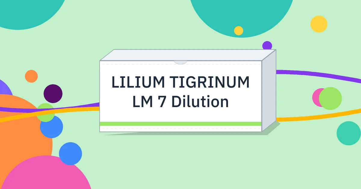 Symbolbild: Packung mit der Aufschrift LILIUM TIGRINUM LM 7 Dilution (PZN 12931063) – Verfügbarkeit und Bezug in Apotheken in Frankfurt am Main