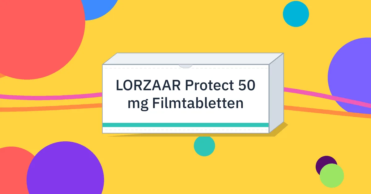 Symbolbild: Packung mit der Aufschrift LORZAAR Protect 50 mg Filmtabletten (PZN 03125759) – Verfügbarkeit und Bezug in Apotheken in Frankfurt am Main