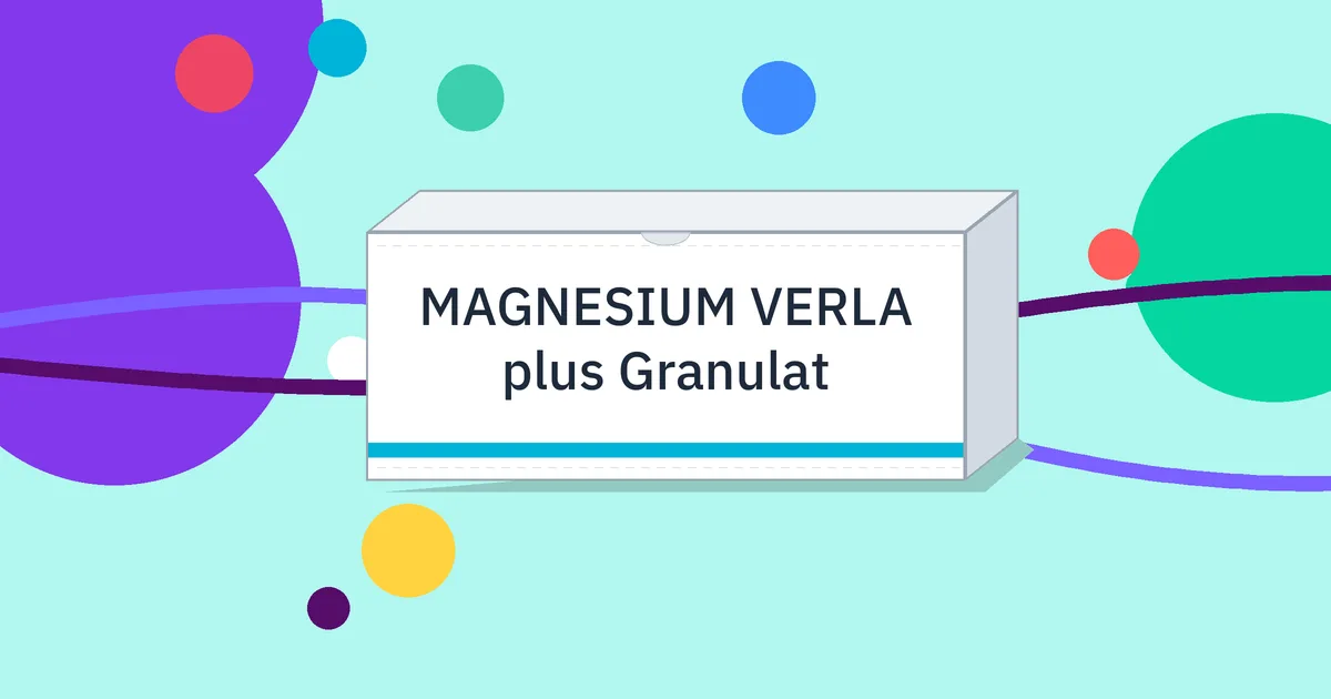 Symbolbild: Packung mit der Aufschrift MAGNESIUM VERLA plus Granulat (PZN 01007889) – Verfügbarkeit und Bezug in Apotheken in Frankfurt am Main