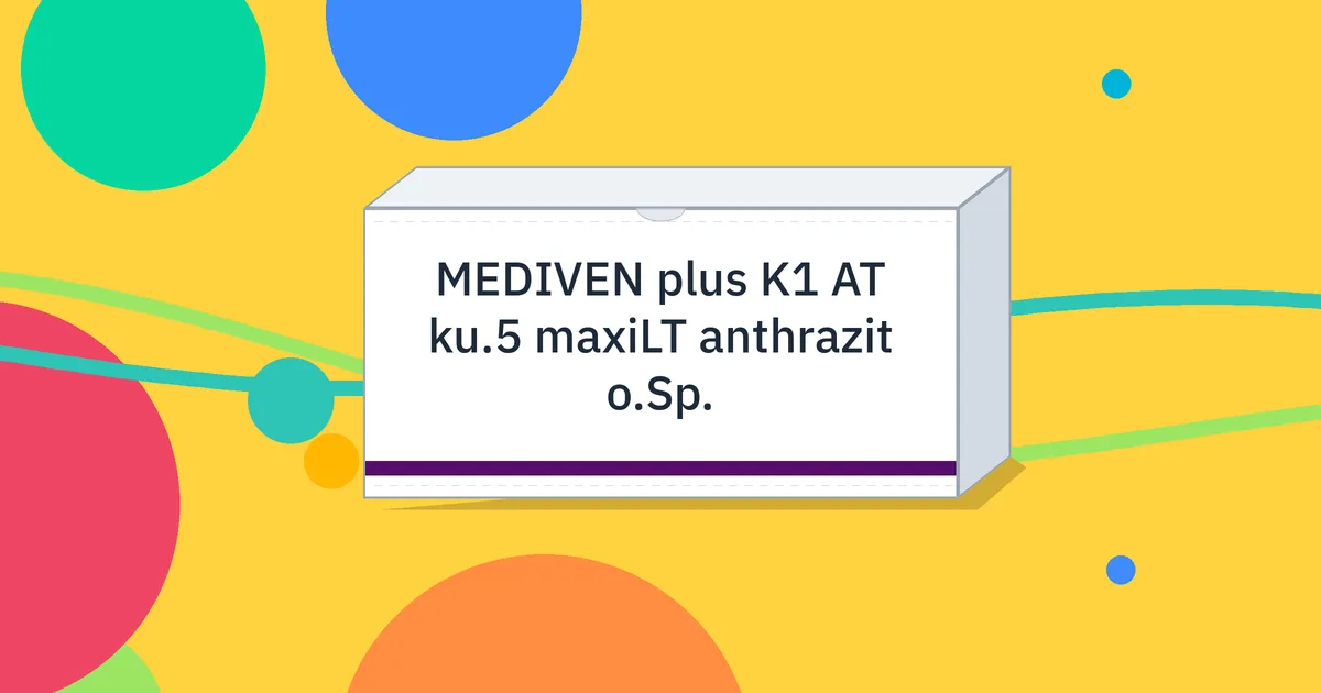 Symbolbild: Packung mit der Aufschrift MEDIVEN plus K1 AT ku.5 maxiLT anthrazit o.Sp. (PZN 15068802) – Verfügbarkeit und Bezug in Apotheken in Frankfurt am Main