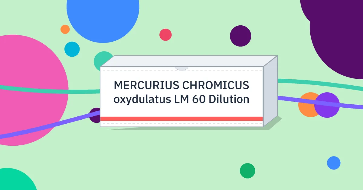 Symbolbild: Packung mit der Aufschrift MERCURIUS CHROMICUS oxydulatus LM 60 Dilution (PZN 12949761) – Verfügbarkeit und Bezug in Apotheken in Frankfurt am Main
