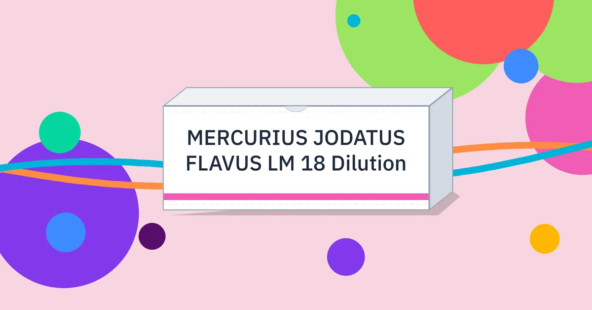 Symbolbild: Packung mit der Aufschrift MERCURIUS JODATUS FLAVUS LM 18 Dilution (PZN 07541101) – Verfügbarkeit und Bezug in Apotheken in Frankfurt am Main