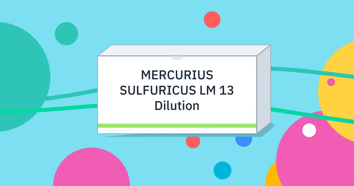 Symbolbild: Packung mit der Aufschrift MERCURIUS SULFURICUS LM 13 Dilution (PZN 12954532) – Verfügbarkeit und Bezug in Apotheken in Frankfurt am Main