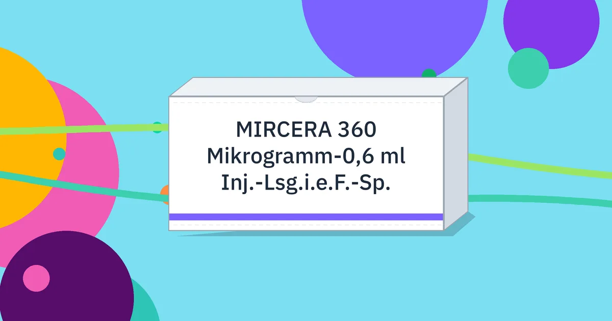 Symbolbild: Packung mit der Aufschrift MIRCERA 360 Mikrogramm-0,6 ml Inj.-Lsg.i.e.F.-Sp. (PZN 07260307) – Verfügbarkeit und Bezug in Apotheken in Frankfurt am Main