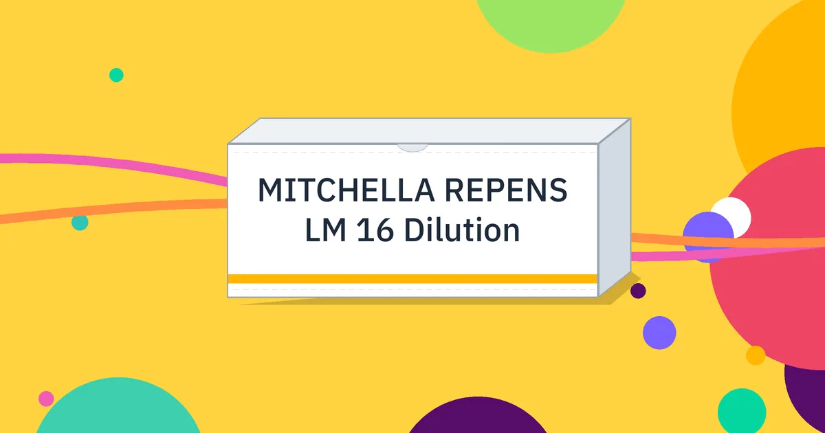 Symbolbild: Packung mit der Aufschrift MITCHELLA REPENS LM 16 Dilution (PZN 13609381) – Verfügbarkeit und Bezug in Apotheken in Frankfurt am Main