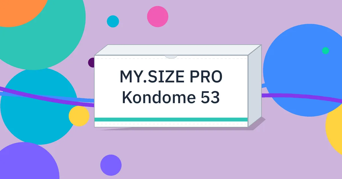Symbolbild: Packung mit der Aufschrift MY.SIZE PRO Kondome 53 (PZN 17575213) – Verfügbarkeit und Bezug in Apotheken in Frankfurt am Main