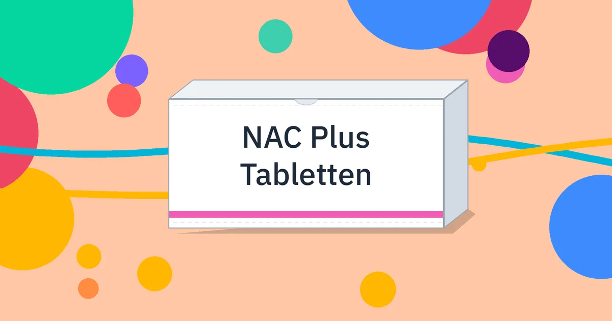 Symbolbild: Packung mit der Aufschrift NAC Plus Tabletten (PZN 17146334) – Verfügbarkeit und Bezug in Apotheken in Frankfurt am Main